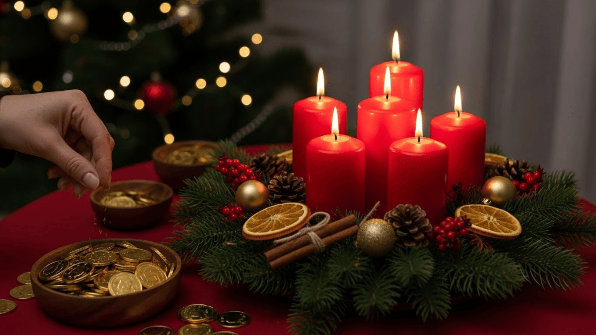 Love and abundance rituals with red candles for december 1, 2025