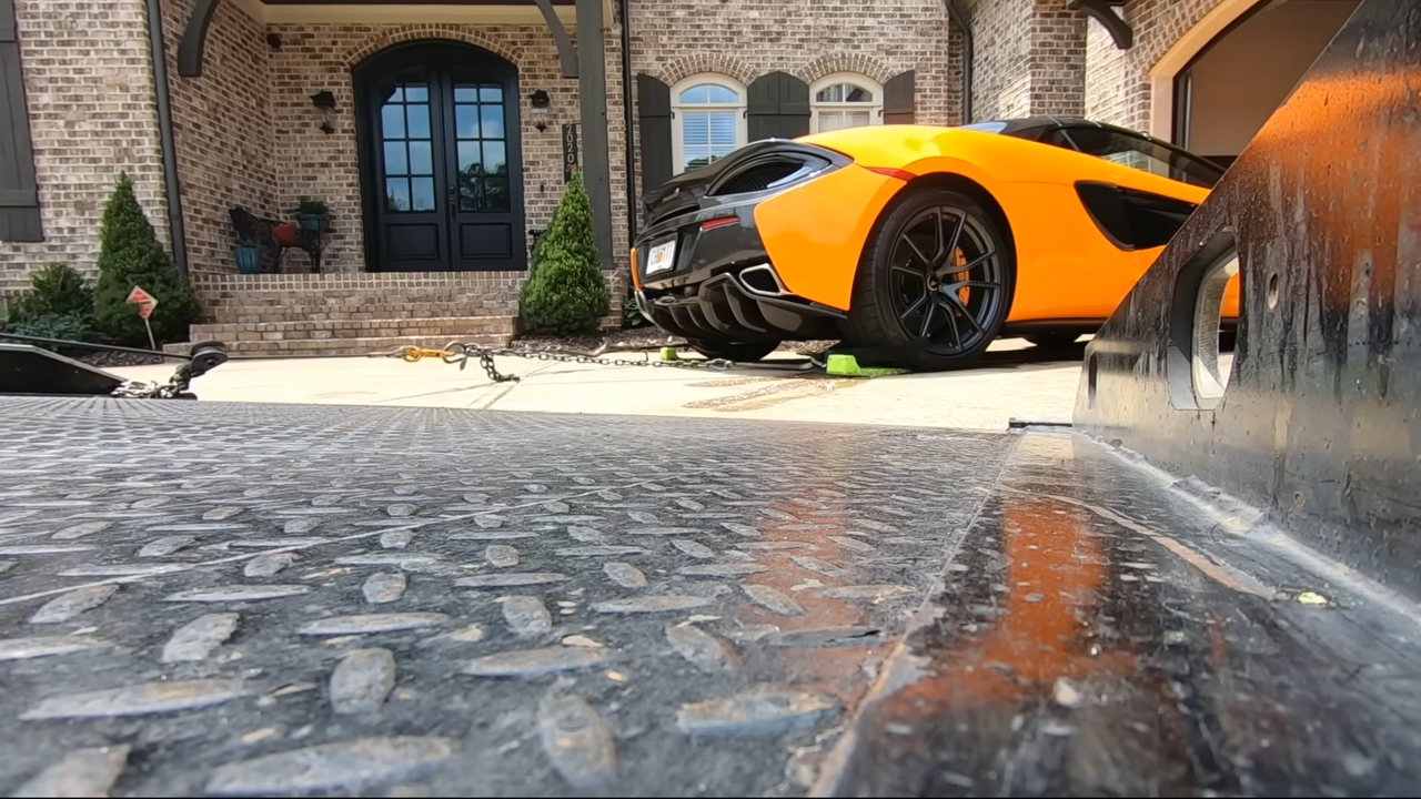 McLaren 570S Stuck in Garage… TowTV Has to Drag It Out