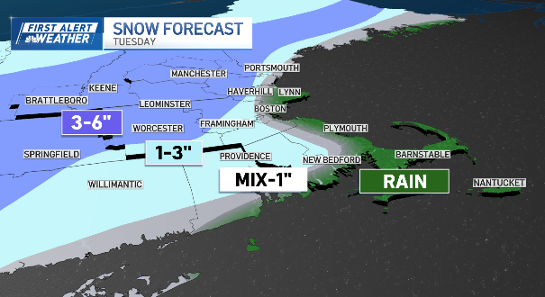 First winter storm of the season Tuesday. Some areas could see 10 ...