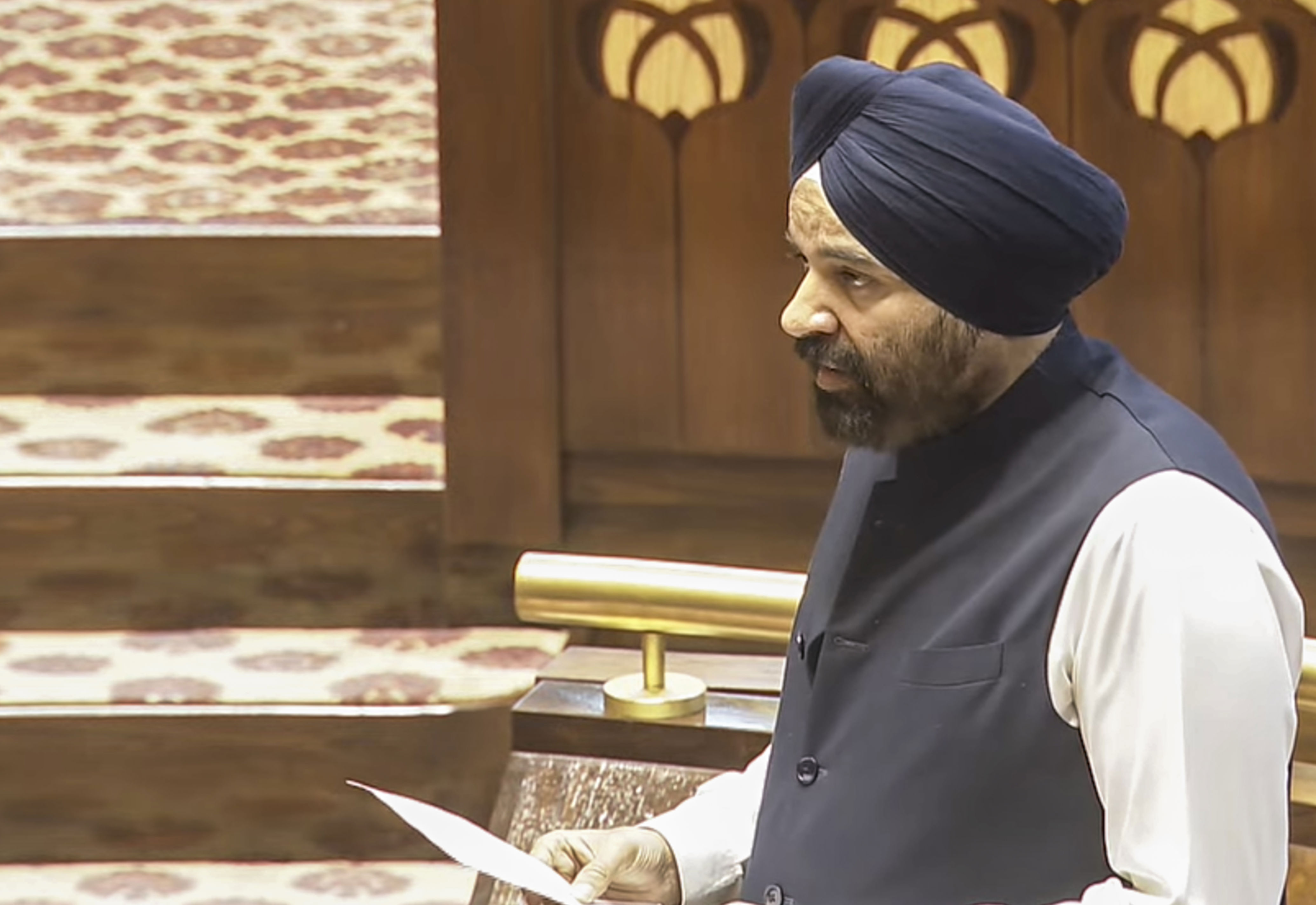 NC's Chowdry Ramzan highlights J-K govt's lack of powers in maiden RS ...