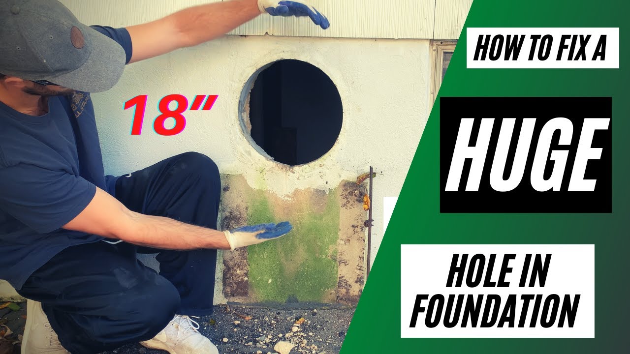 How to patch a large hole in cinder block wall
