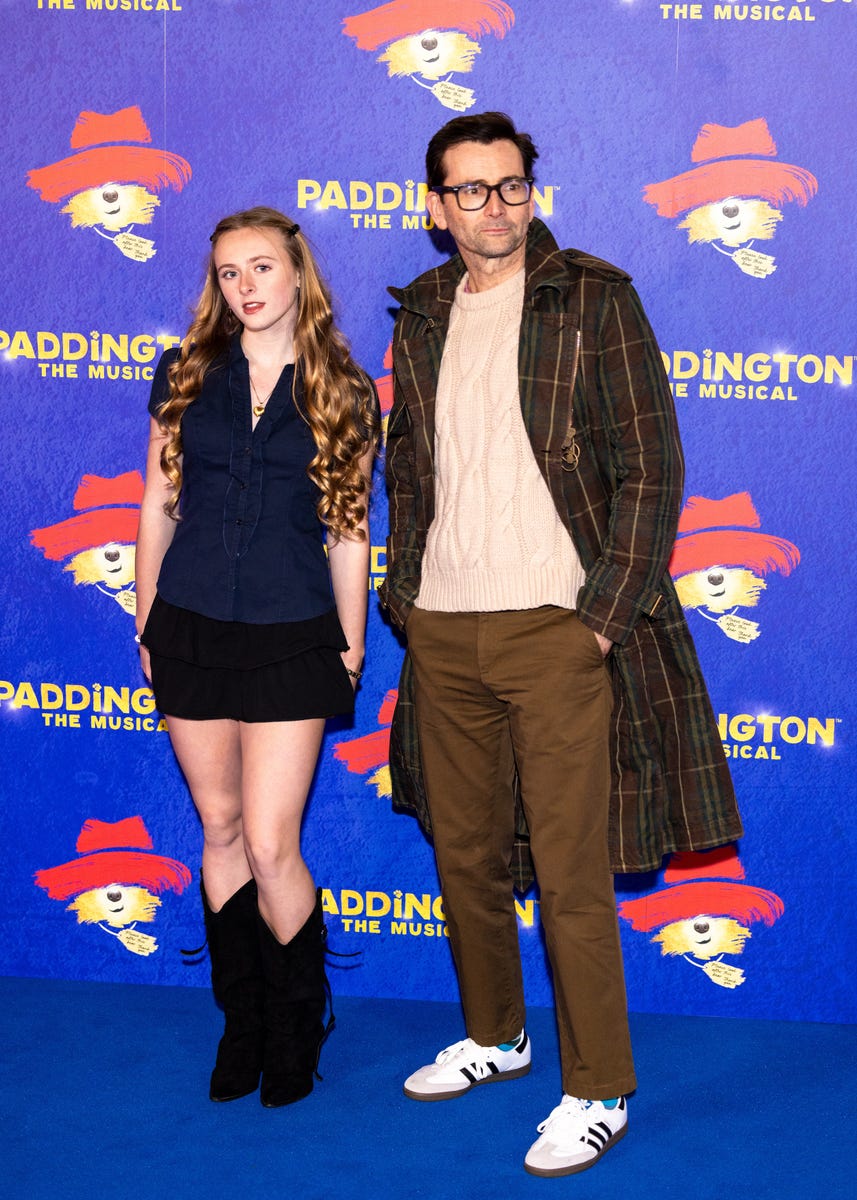 David Tennant makes rare appearance with daughter, Olive at Paddington ...