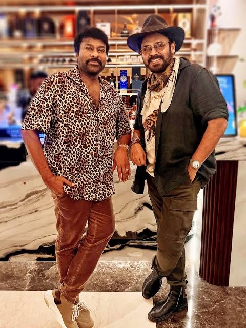 Venkatesh shoots song for Chiranjeevi's Mana Shankara Vara Prasad Garu ...