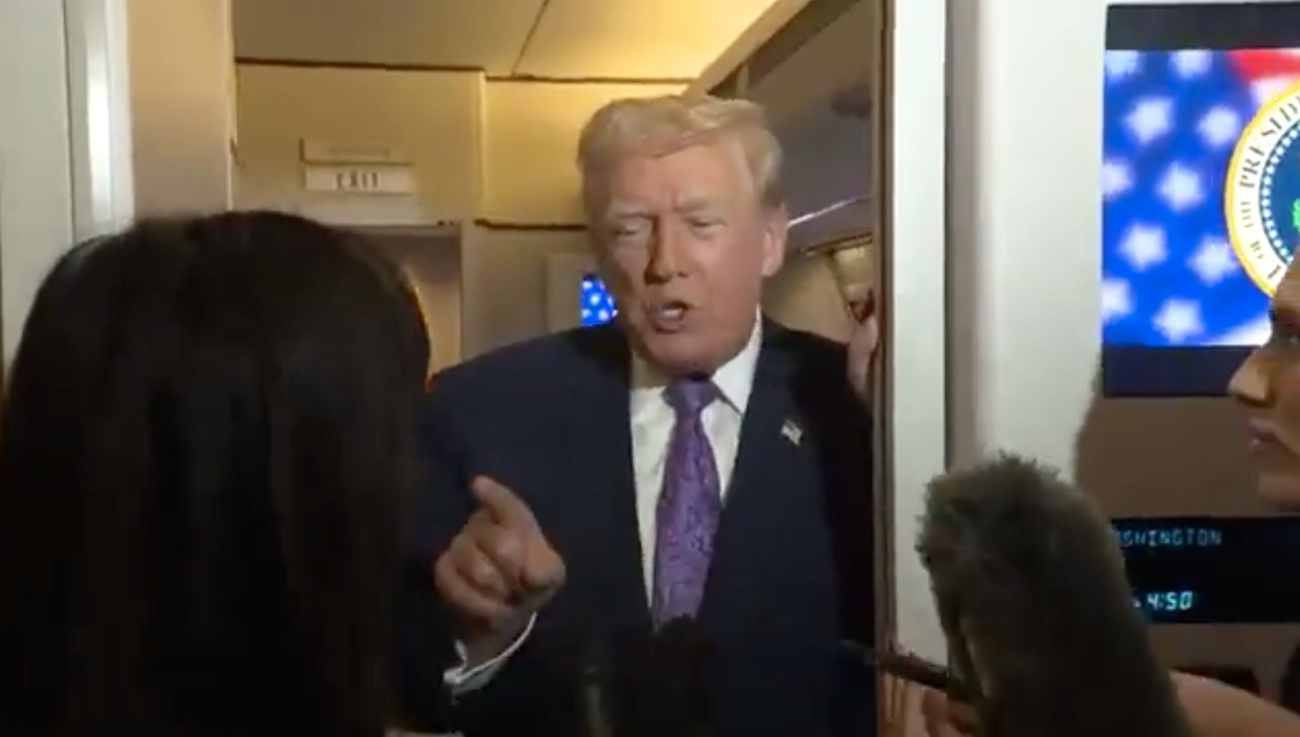 Trump Jabs at Female CBS Reporter During MRI Grilling After Vowing to ...