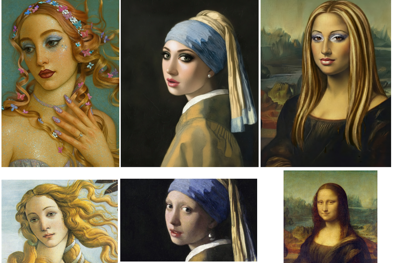 Iconic paintings given modern makeovers