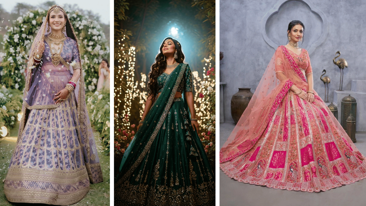 Bold and beautiful non-red lehenga colours for 2025 brides