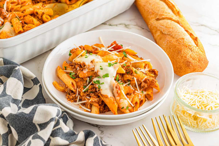 Ground Beef and Pasta Bake