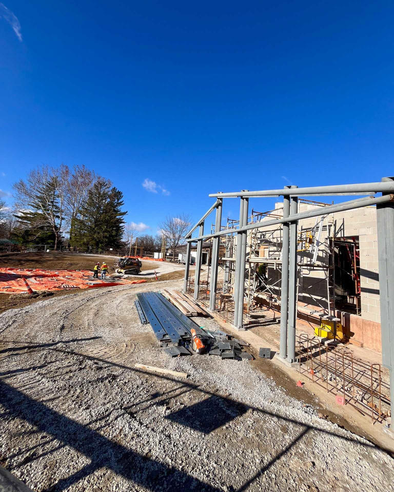 Lion exhibit construction progresses at Blank Park Zoo