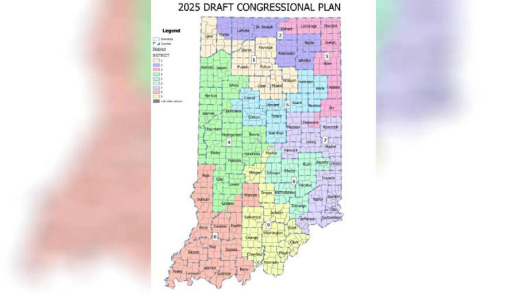 Indiana House Republicans issue draft redistricting map