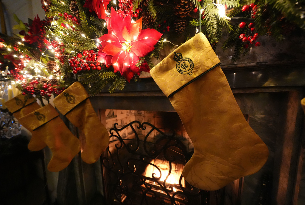 A very royal Christmas. King Charles III’s charity auctions stockings ...