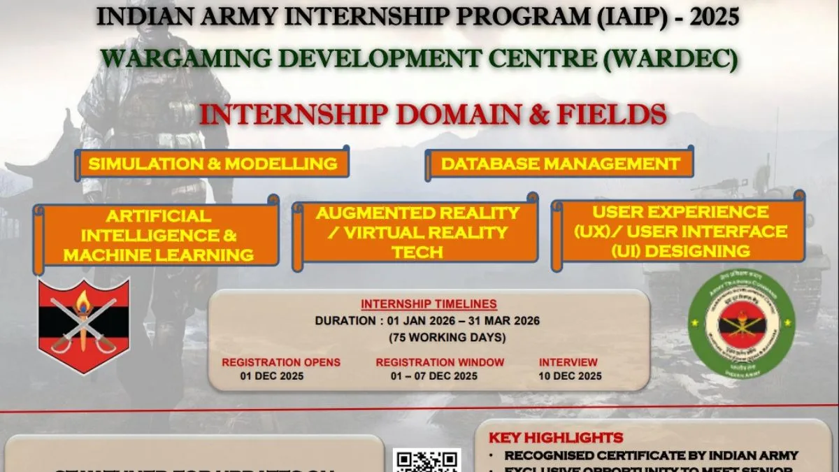 Army launches IAIP 2025, invites students for internships in AI, cyber ...