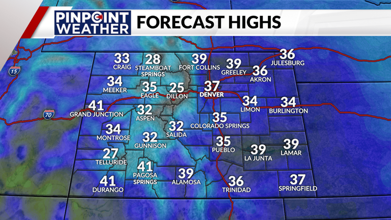 Denver weather: Pinpoint Weather Alert Day for overnight snow into Monday