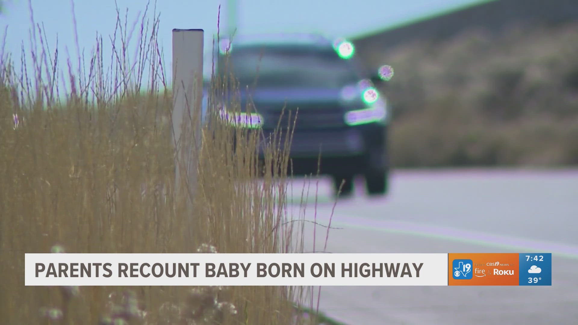 Parents recount baby being born on highway