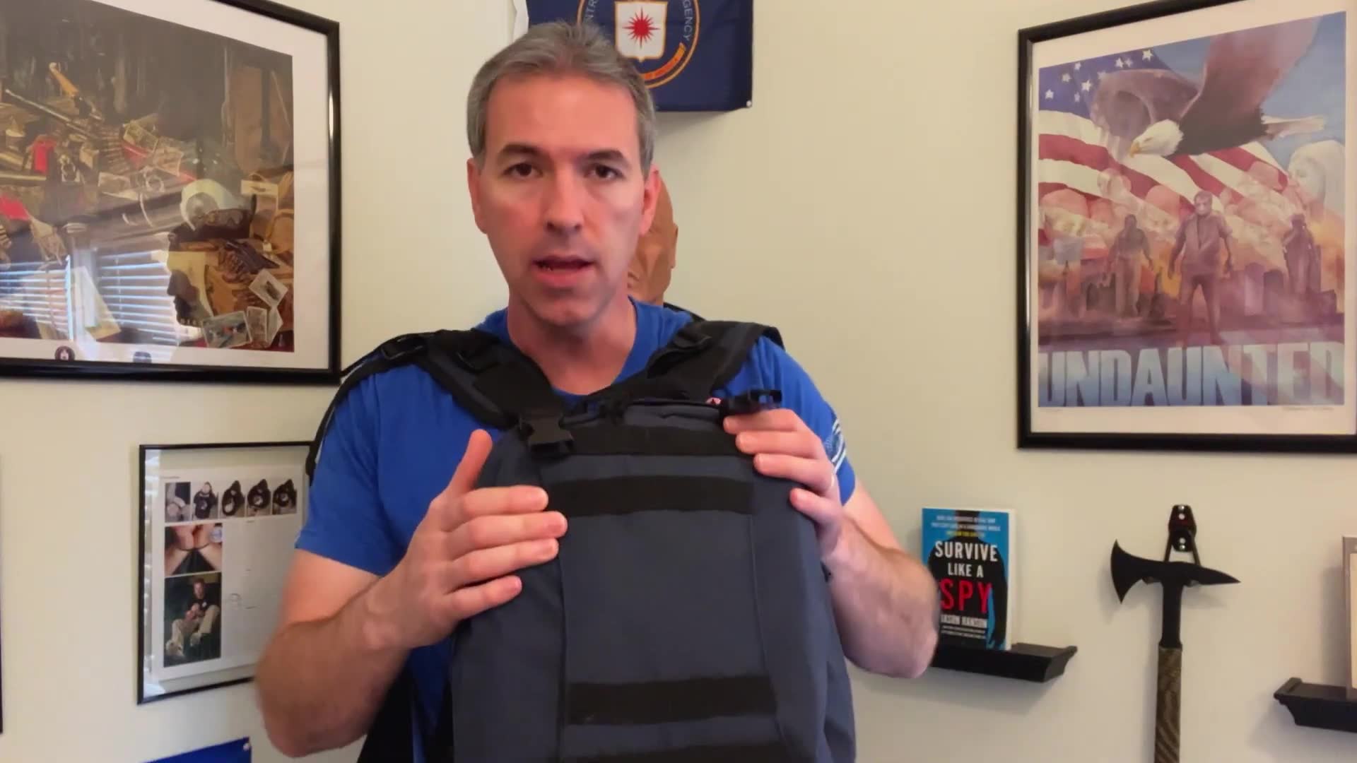 Fast vehicle evacuation techniques when carrying emergency gear