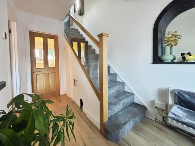 I love this stylish 3-bed Boldon home which oozes cosiness with its log burner and brick fireplace