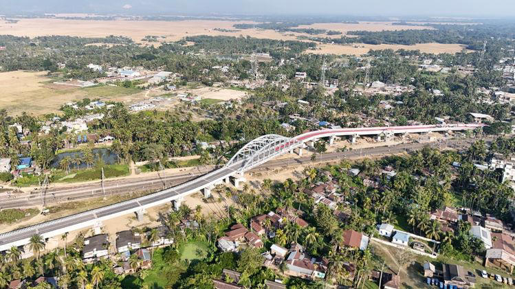 Assam unveils Rs 83-cr Jamunamukh rail overbridge aimed at easing ...