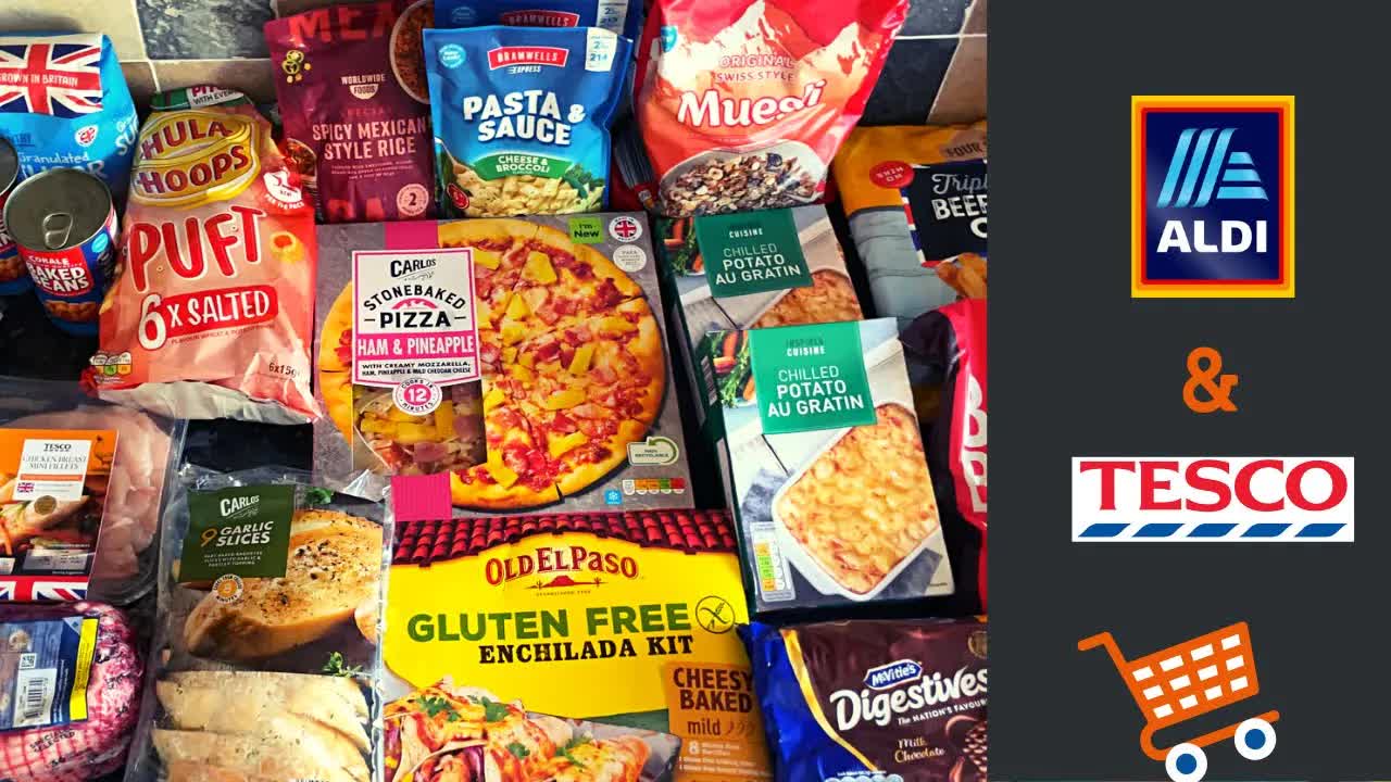 Aldi & Tesco Scotland Food Shopping | UK family grocery haul | Saturday ...