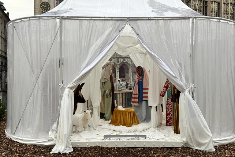 A controversial infant Jesus is stolen from a Belgian Nativity scene