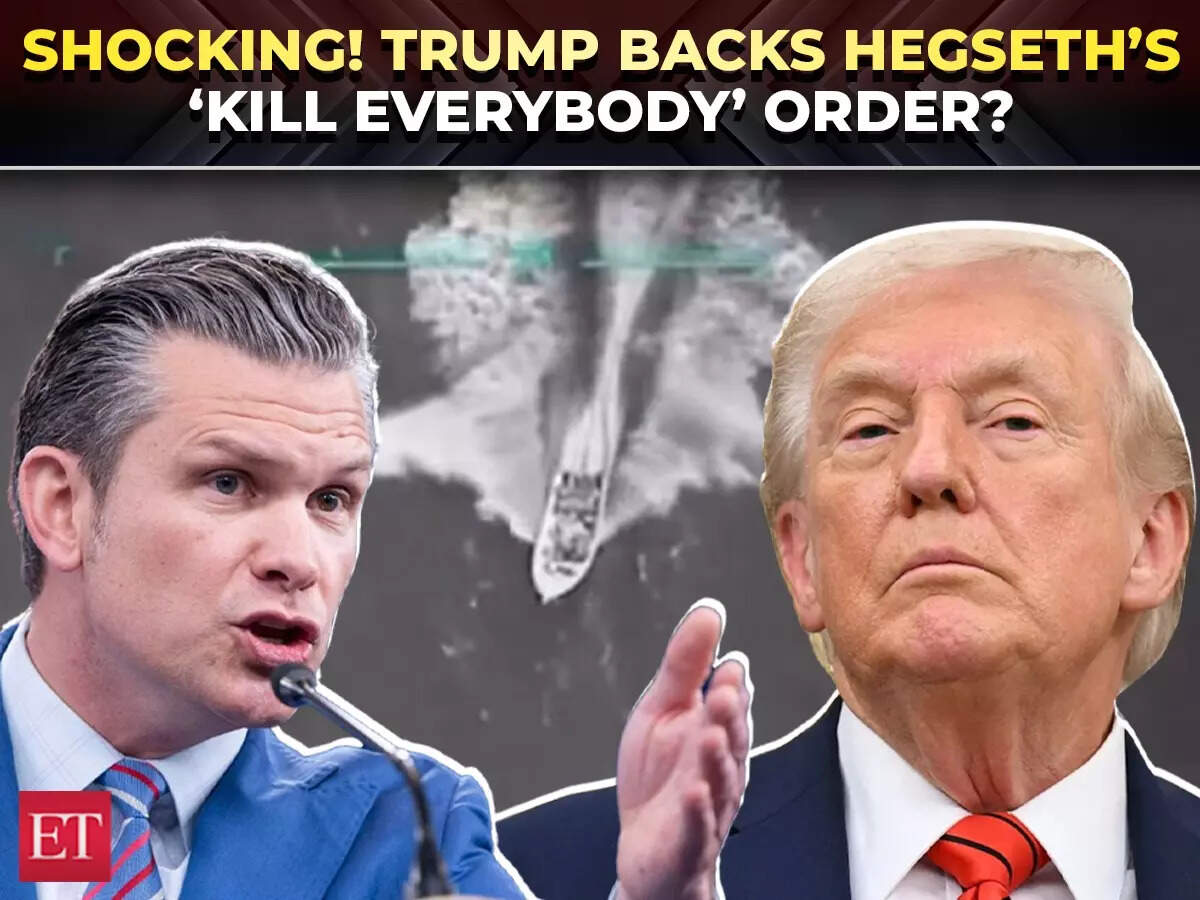 'I believe him 100%...': Trump defends Hegseth despite ‘kill everybody’ Venezuelan boat strike order