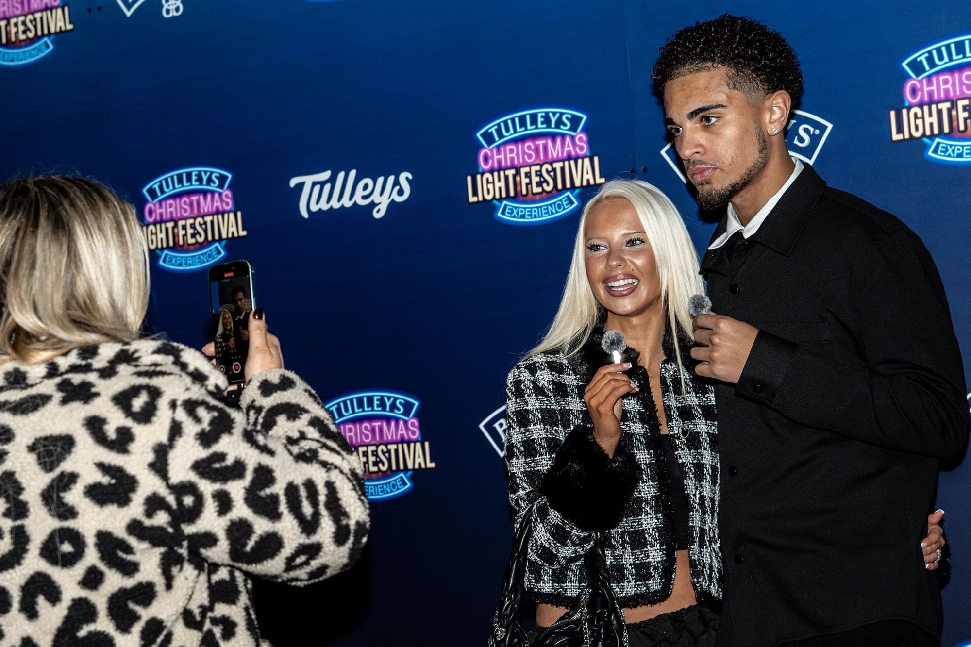 Christmas sparkle: Elsa and Marcus front a VIP line-up at Tulleys ...