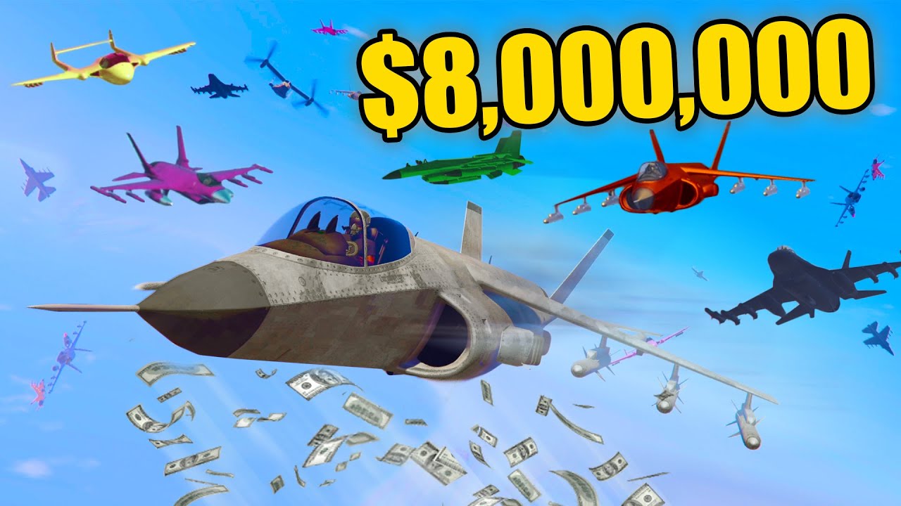 First person to crash your plane into mine gets $8,000,000 | GTA 5 thug ...