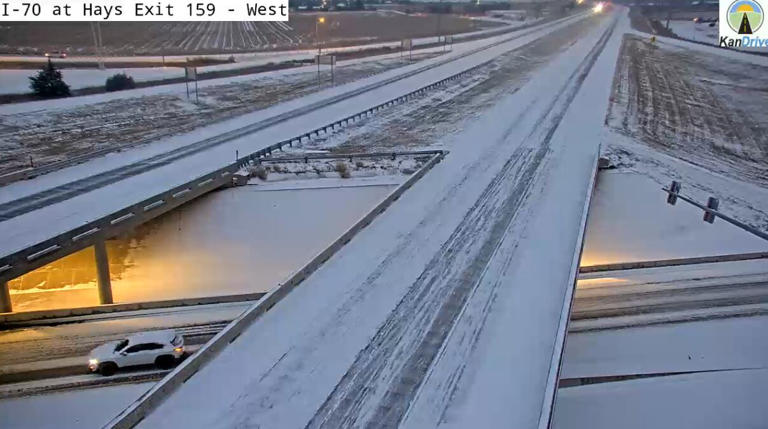 Northwest Kansas roads snowpacked as first winter weather hits state