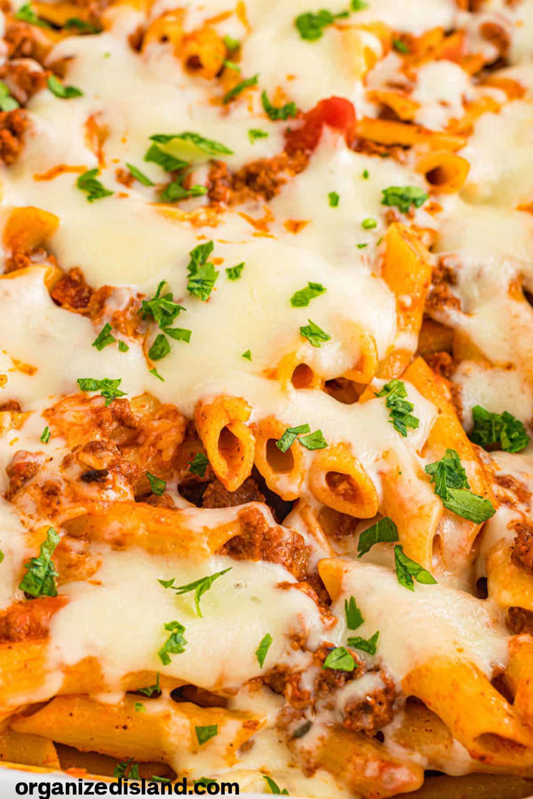 Ground Beef and Pasta Bake