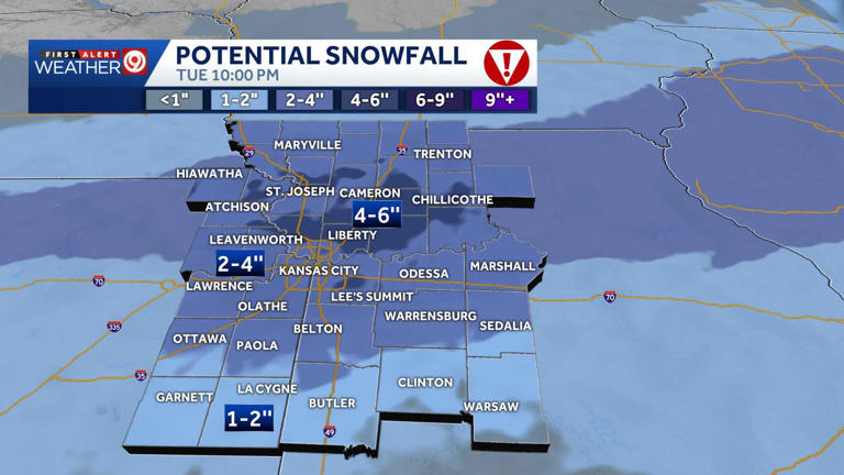 Snow is falling | Here's the timeline and how much to expect
