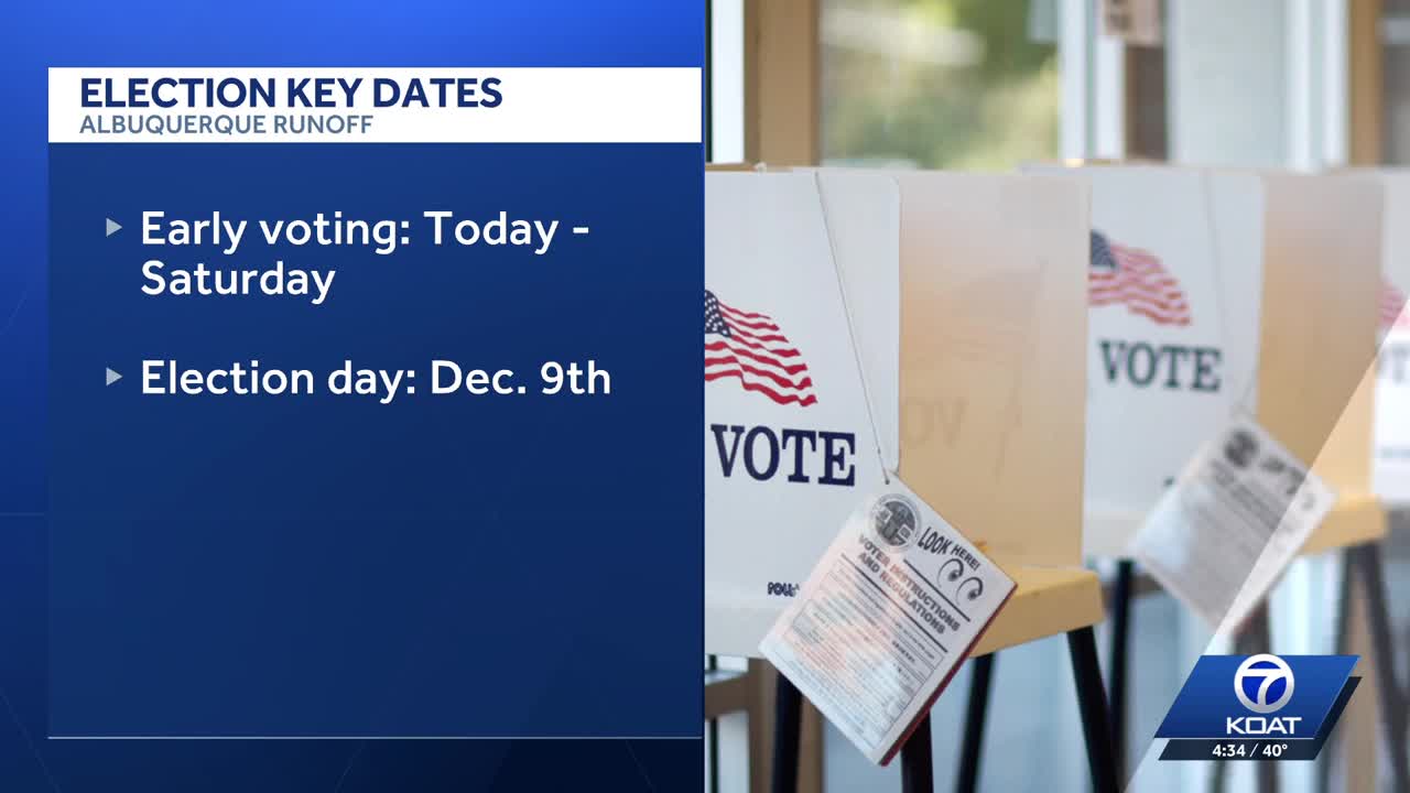 Early voting begins today for Albuquerque runoff election