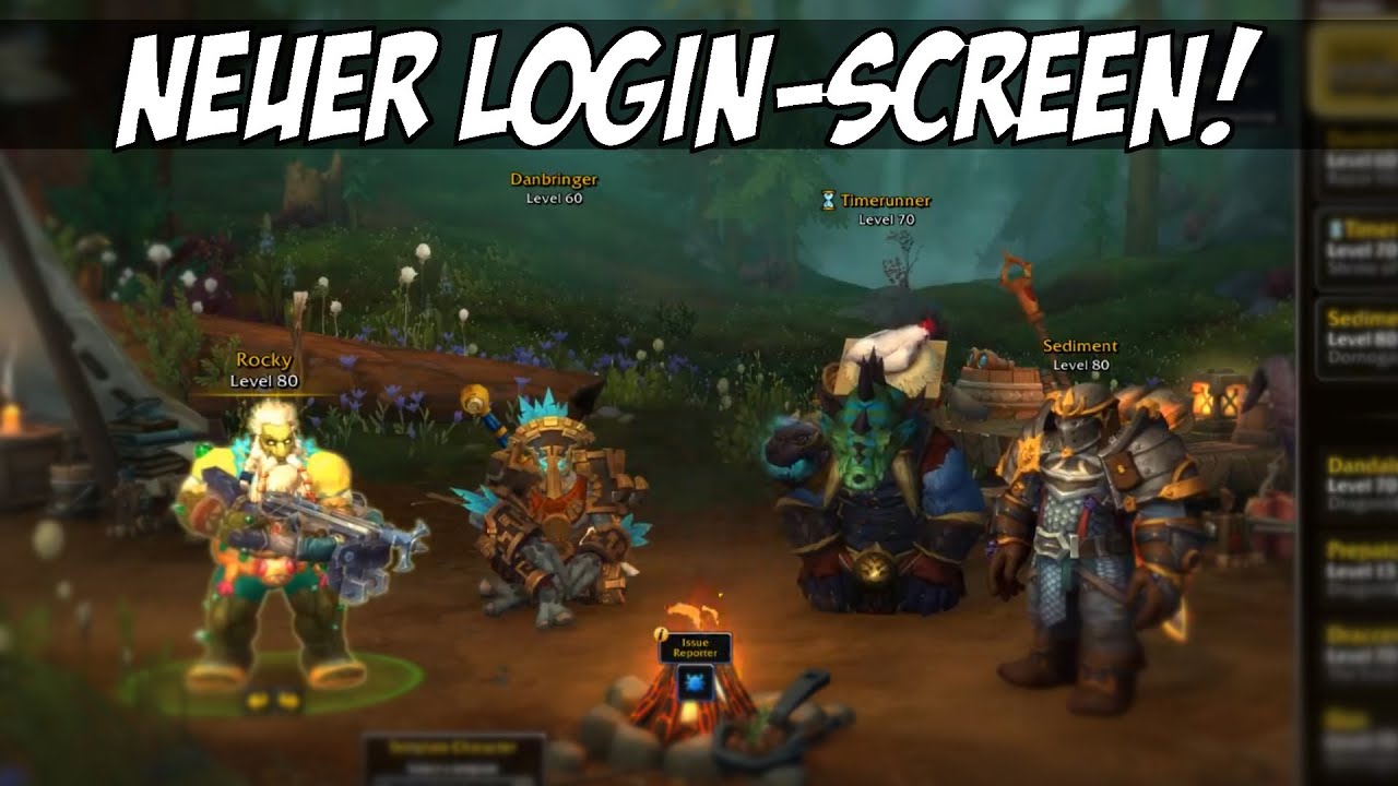 Richtig gute Änderung: Blizzard fügt dem Login-Screen von The War ...