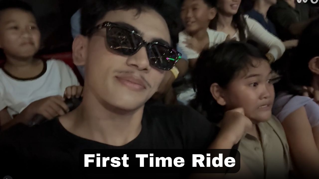 Little girl holds on tight and screams during her first Vikings ride ...