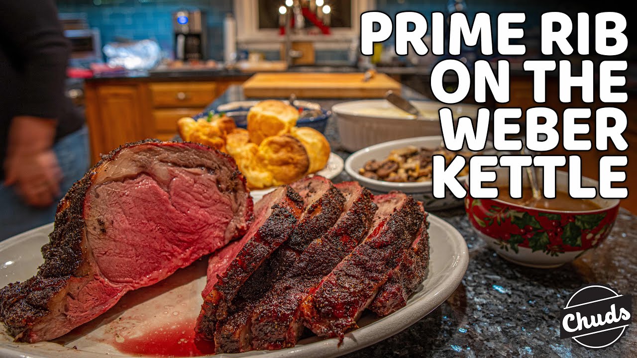 Perfect prime rib on a Weber grill