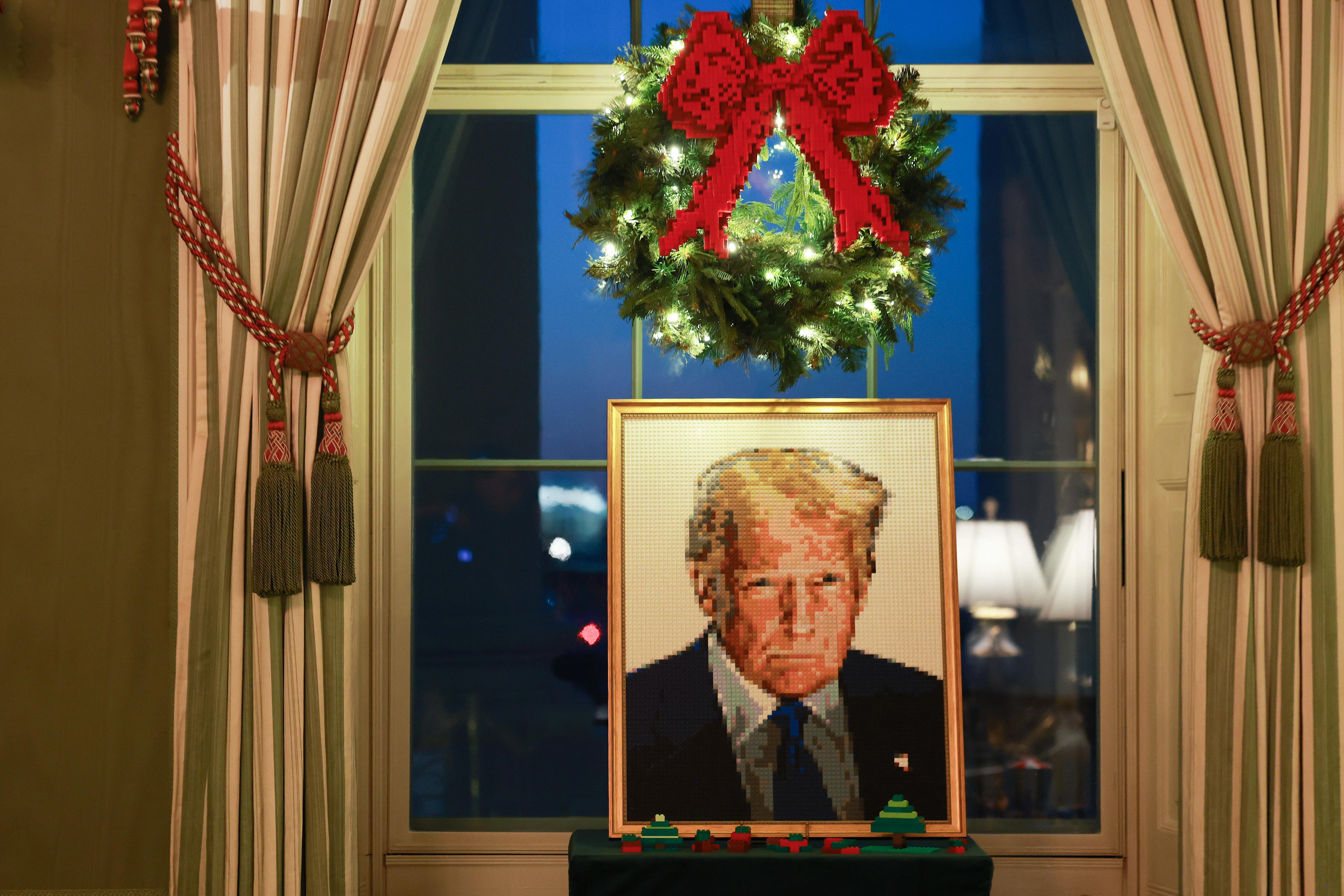 Melania Trump's White House Christmas decor includes Lego, 51 trees