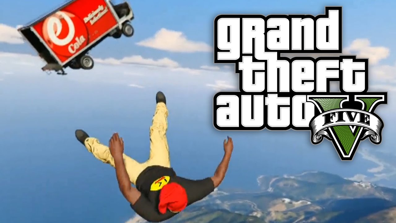 GTA 5 online - Truck + Cargobob = Amazing (GTA V online)