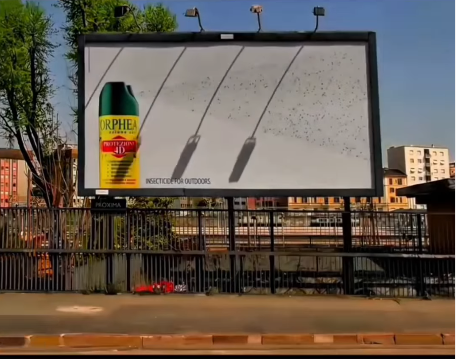O outdoor que realmente mostra como o produto funciona