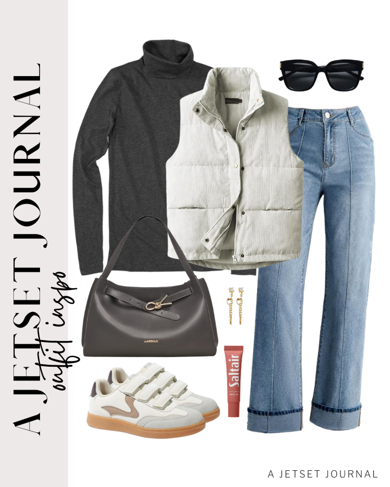 This season's new trendy outfits with some cute corduroy vests