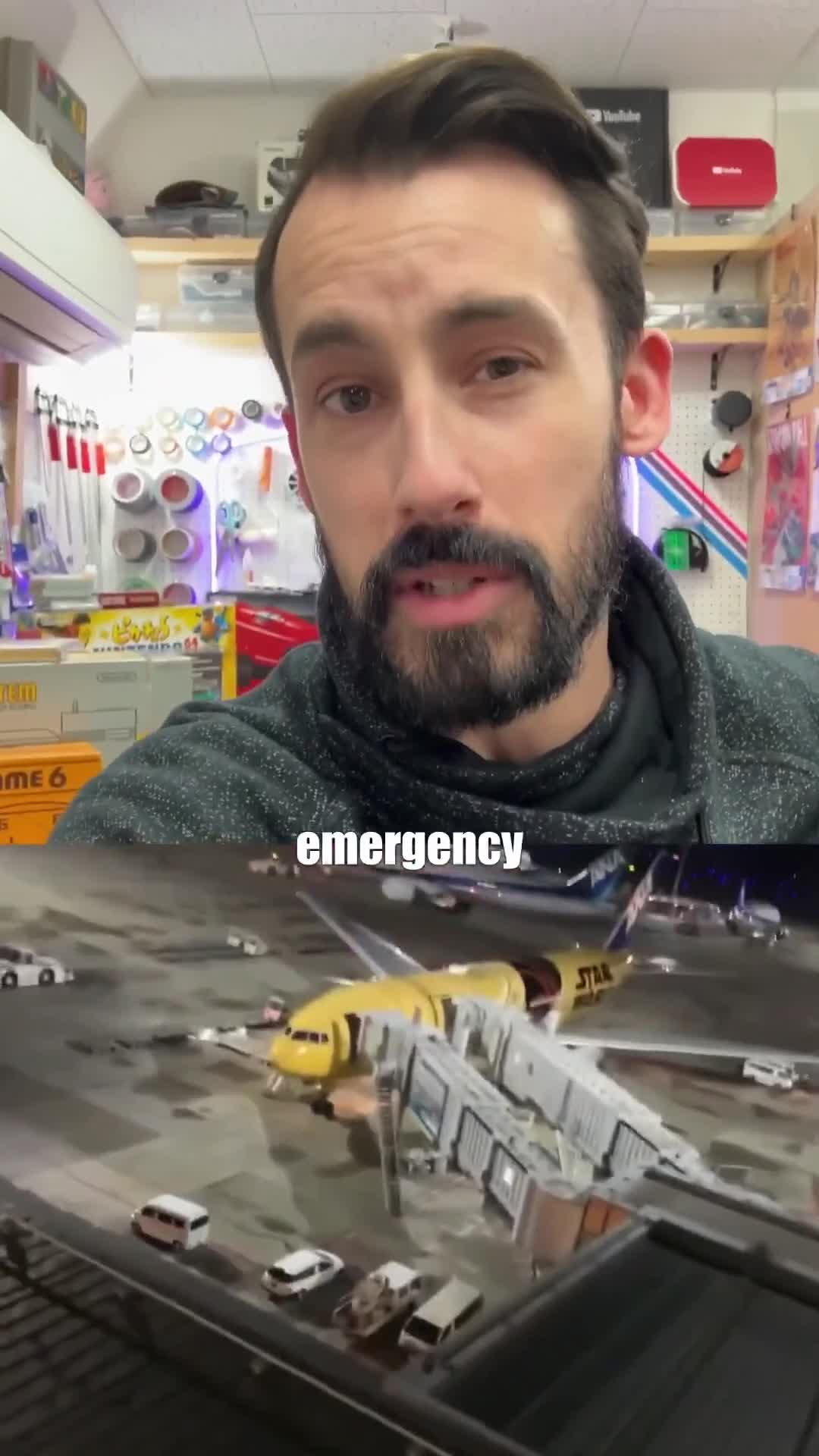 Tokyo Haneda runway plane fire incident