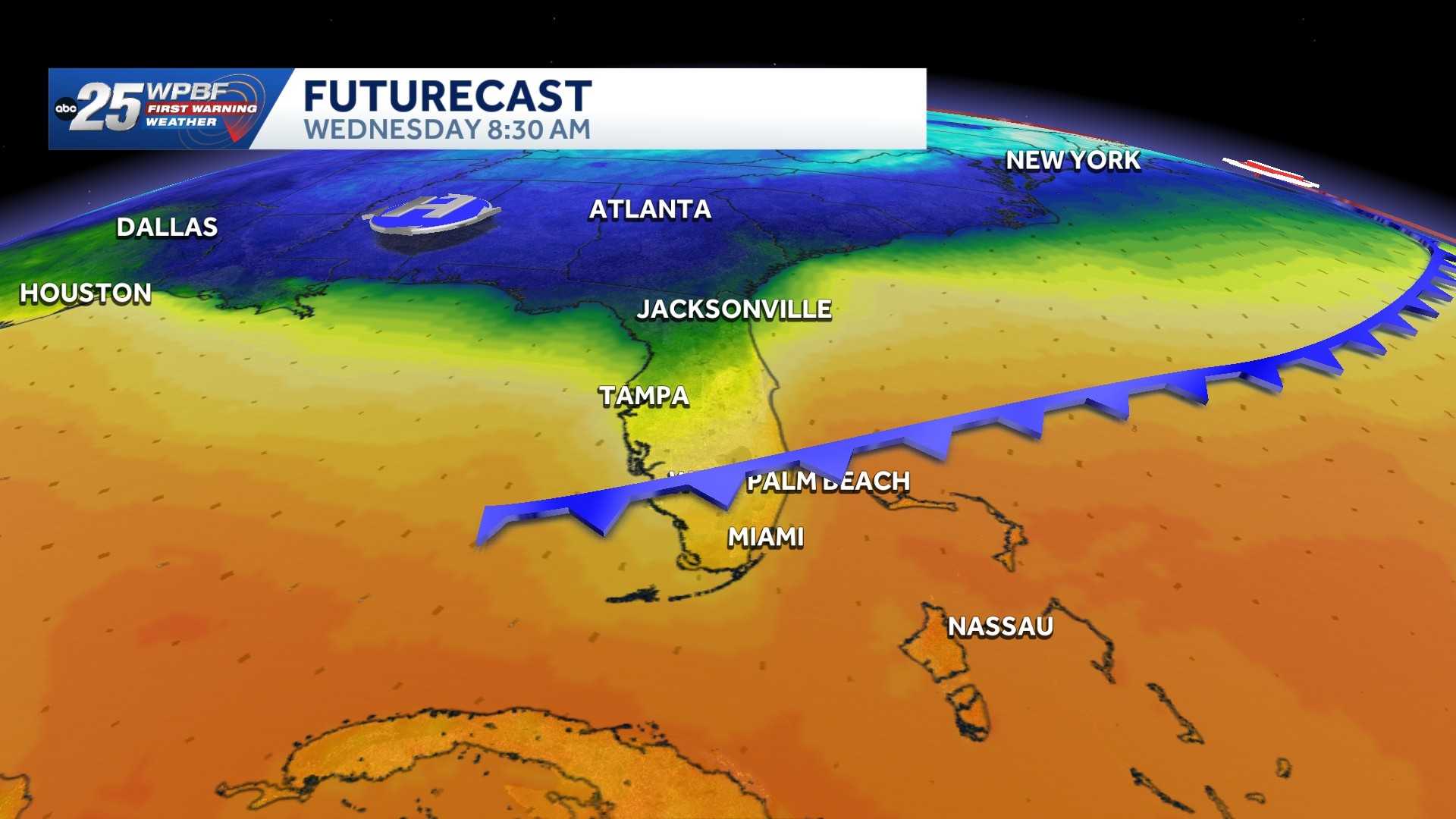 Cold front to drop temps this week across South Florida