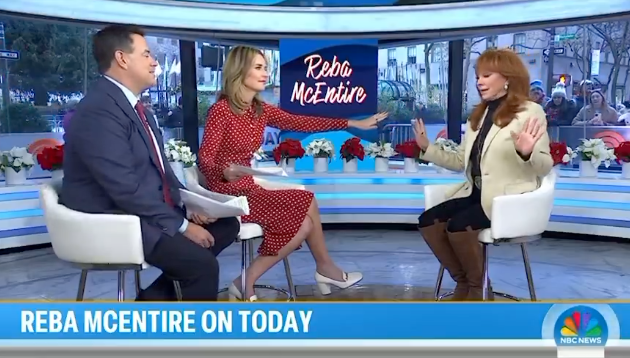 Reba McEntire corrects Savannah Guthrie on live TV over Rex Linn question