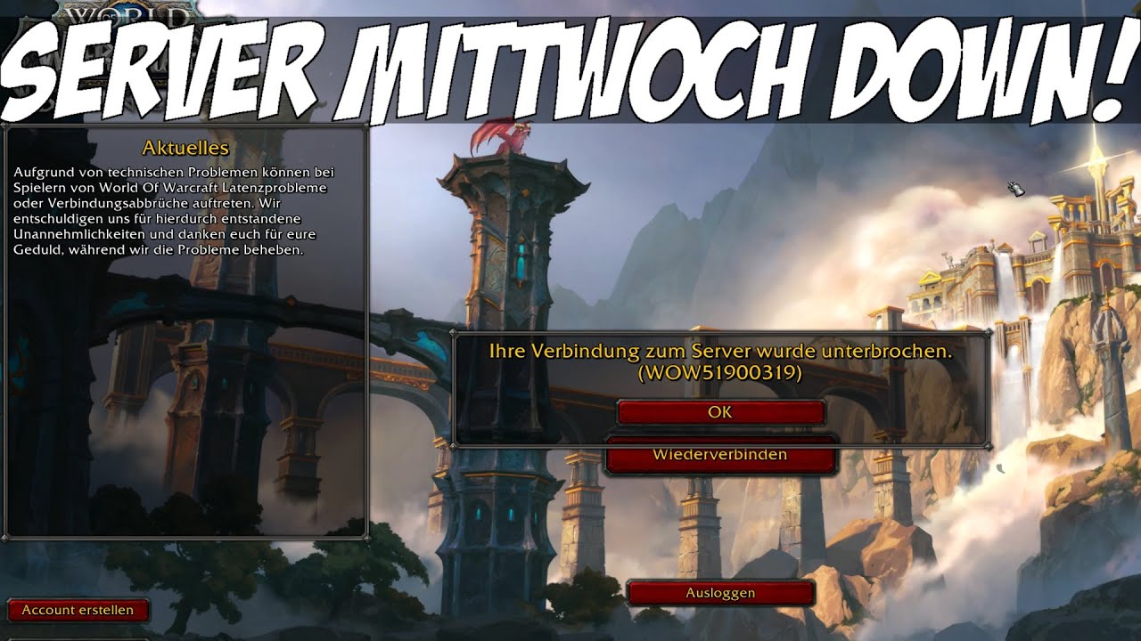 Blizzard kehrt aus den Ferien zurück - und die WoW-Server sind ...