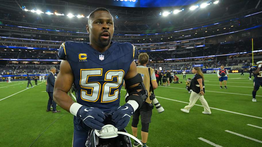 Chargers’ Derwin James, Khalil Mack have words on Maxx Crosby over Justin Herbert hit