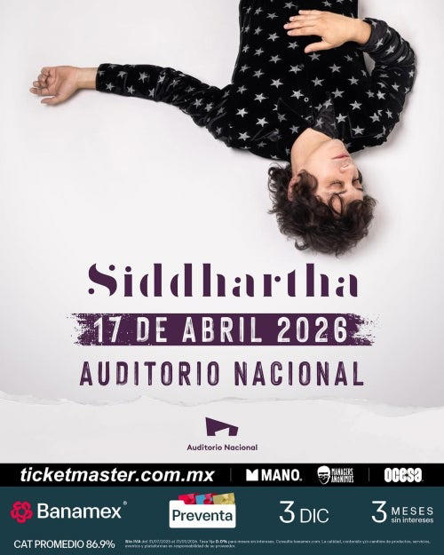 Siddhartha dará concierto en CDMX: fecha y cuándo podrás comprar tus ...