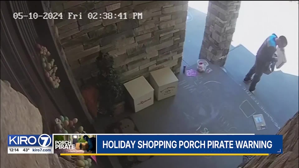 VIDEO: Holiday shopping porch pirate warning