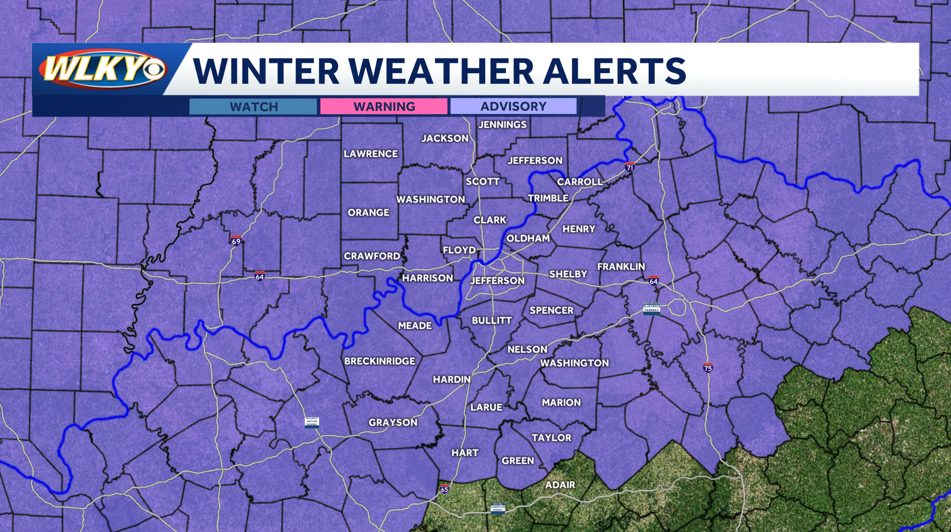 Winter weather advisory: Wintry mix/snow arrive tonight; 2 to 4" inches ...