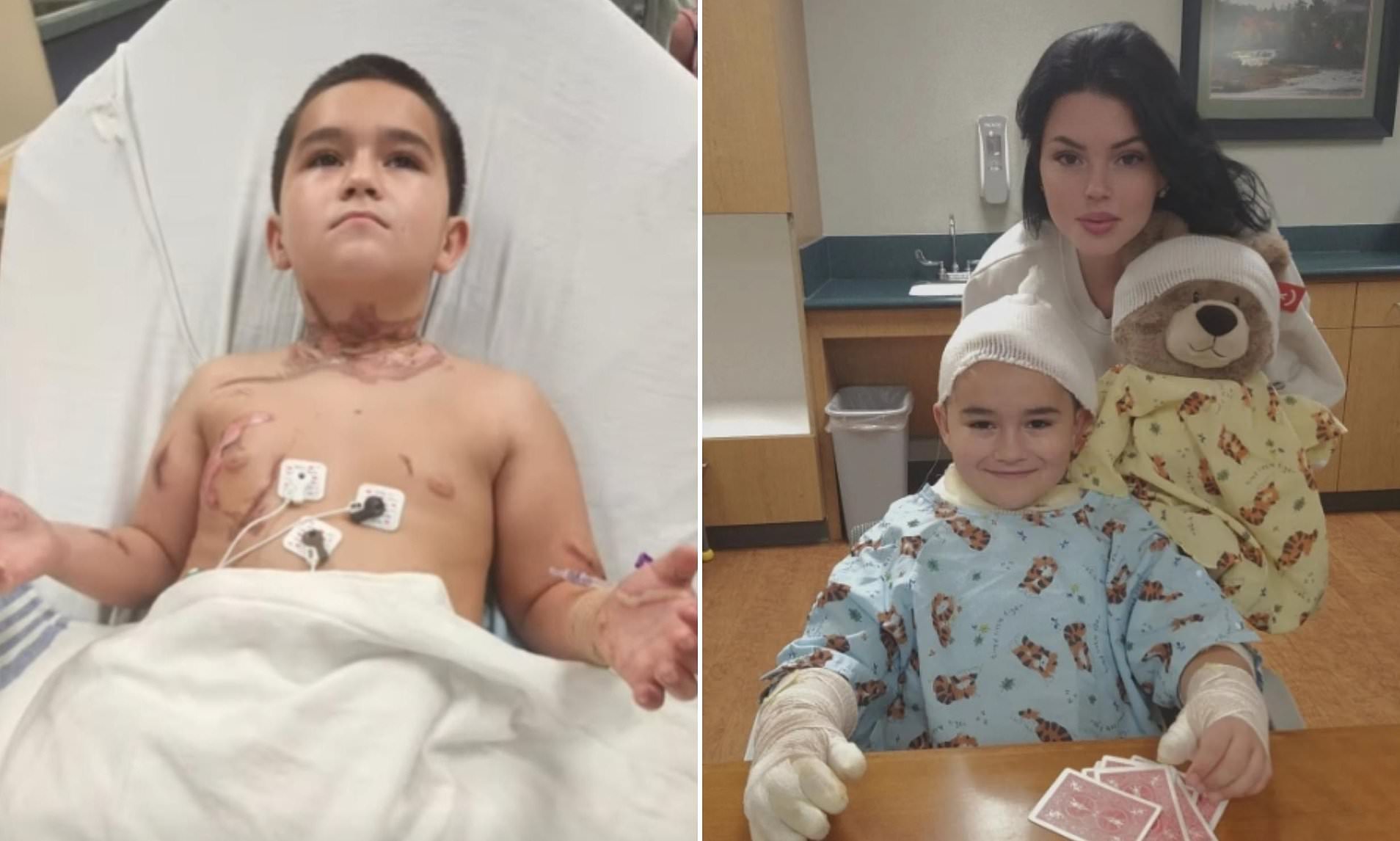 Boy, 8, electrocuted after his necklace got caught in gap between ...