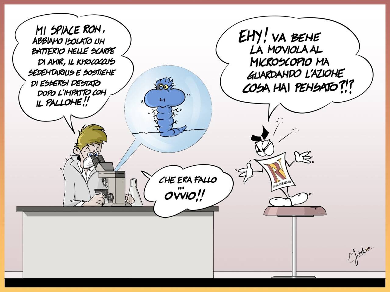 Roma-Napoli, restano dubbi sul gol azzurro: la vignetta di Michele dall ...