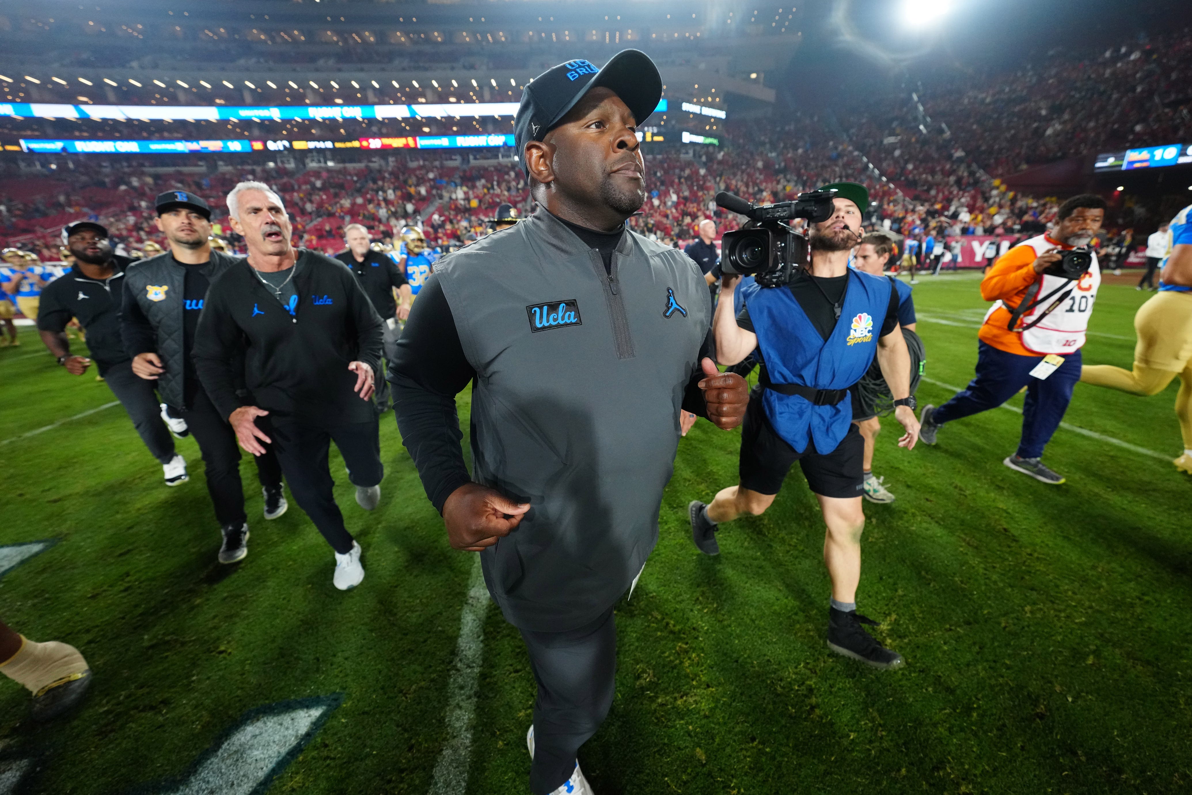 UCLA interim coach Tim Skipper discusses Bruins' 29-10 loss to USC