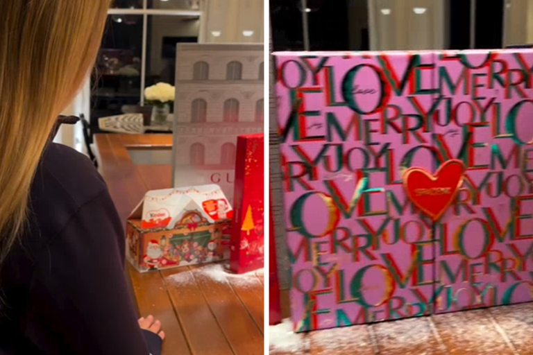 Victoria Beckham shows off £260 advent calendar with daughter Harper