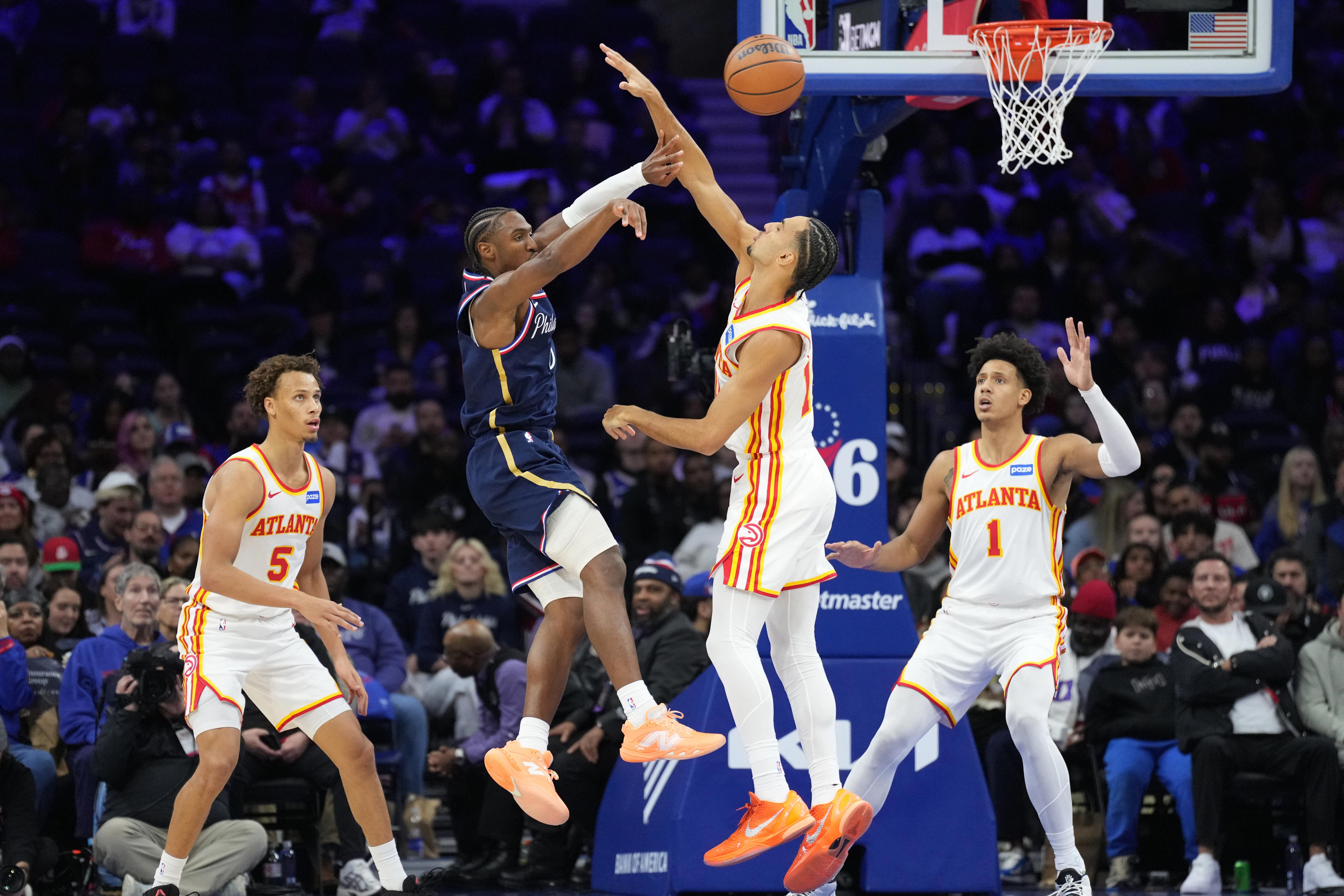 Multiple Sixers discuss Tyrese Maxey playing 52 minutes vs. Hawks