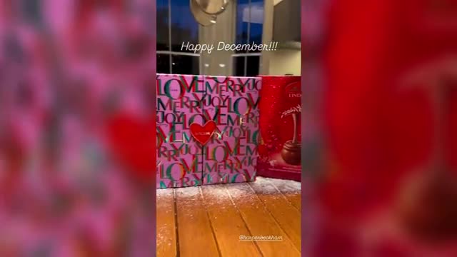 Victoria Beckham shows off £260 advent calendar with daughter Harper